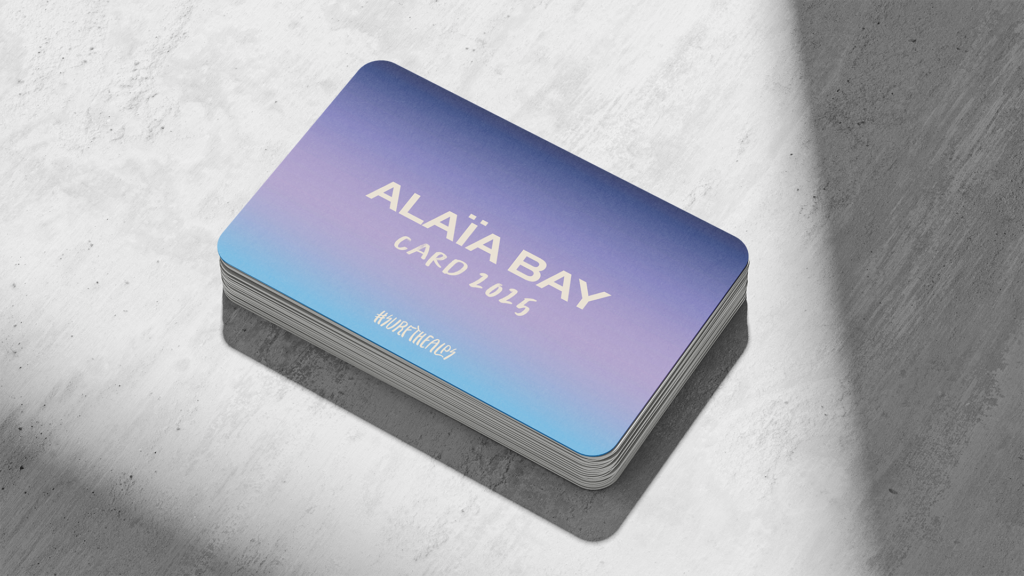 ALAÏA BAY CARD - Alaïa Bay